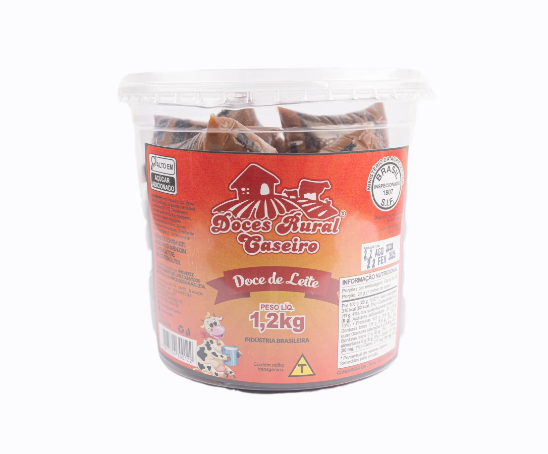 Sachê 50g (1.200kg, caixa com 12 potes) - Doces Rural